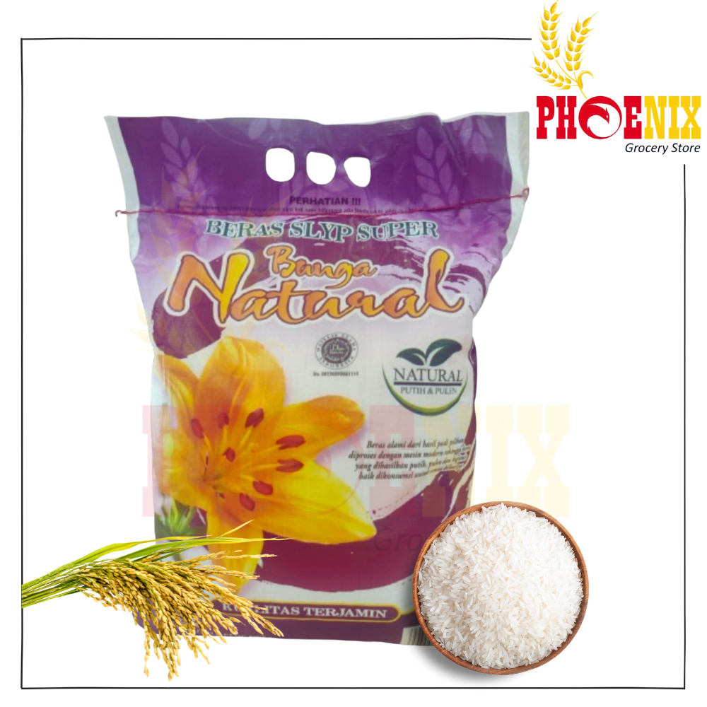 Jual Beras SLYP Super Bunga Natural 5kg | Shopee Indonesia