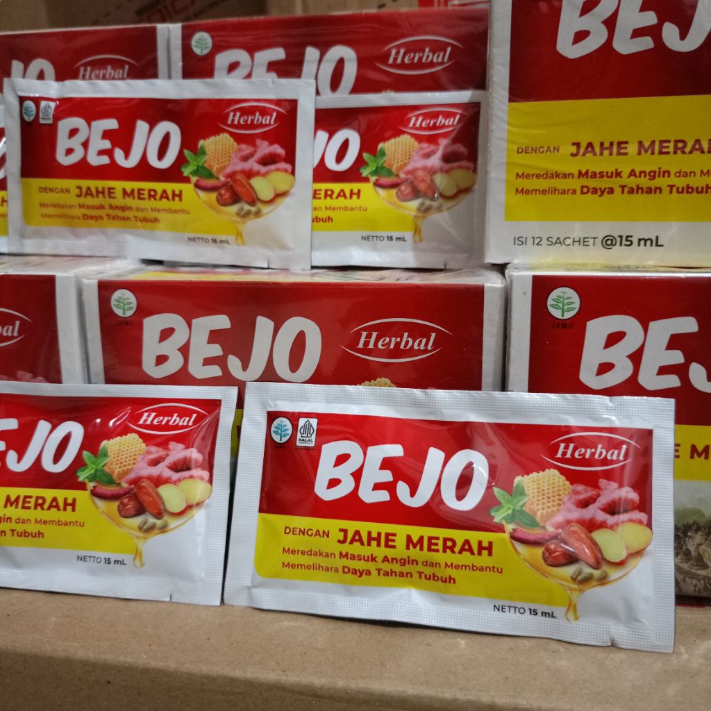 Jual Tolak Angin Bejo Jahe Merah 1 Box Isi 12 Sachet Minuman Herbal ...