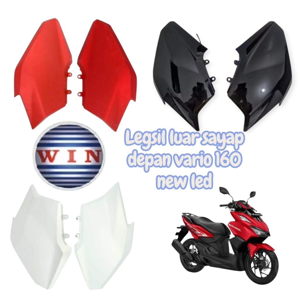 Jual Sayap Depan Kanan Kiri Vario 160 Led New K2s 2023 Putih Doff Merah ...