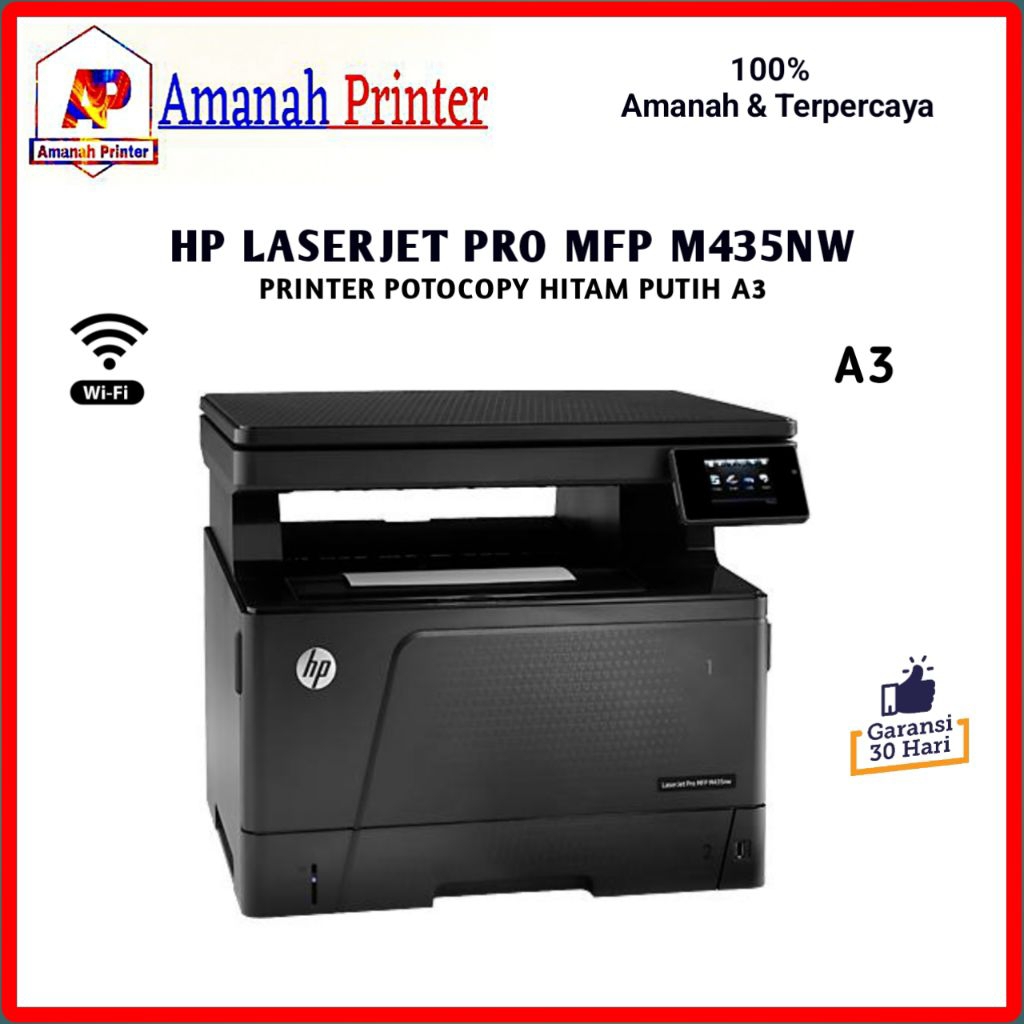 Jual Printer A3 HP Laserjet Pro M435nw mfp Print scan copy wireless ...
