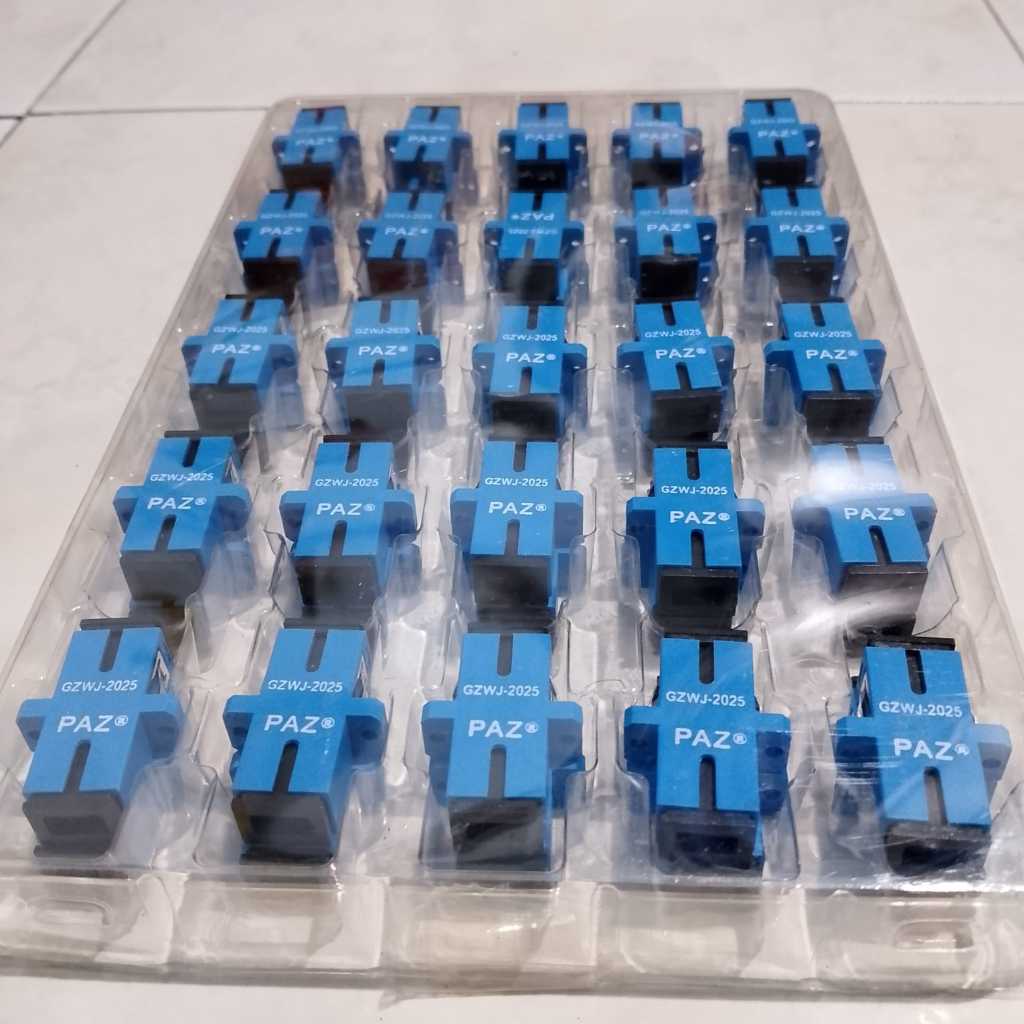 Jual PAZ Fiber Optik Adapter SC UPC Barel konektor 50 Pcs | Shopee ...