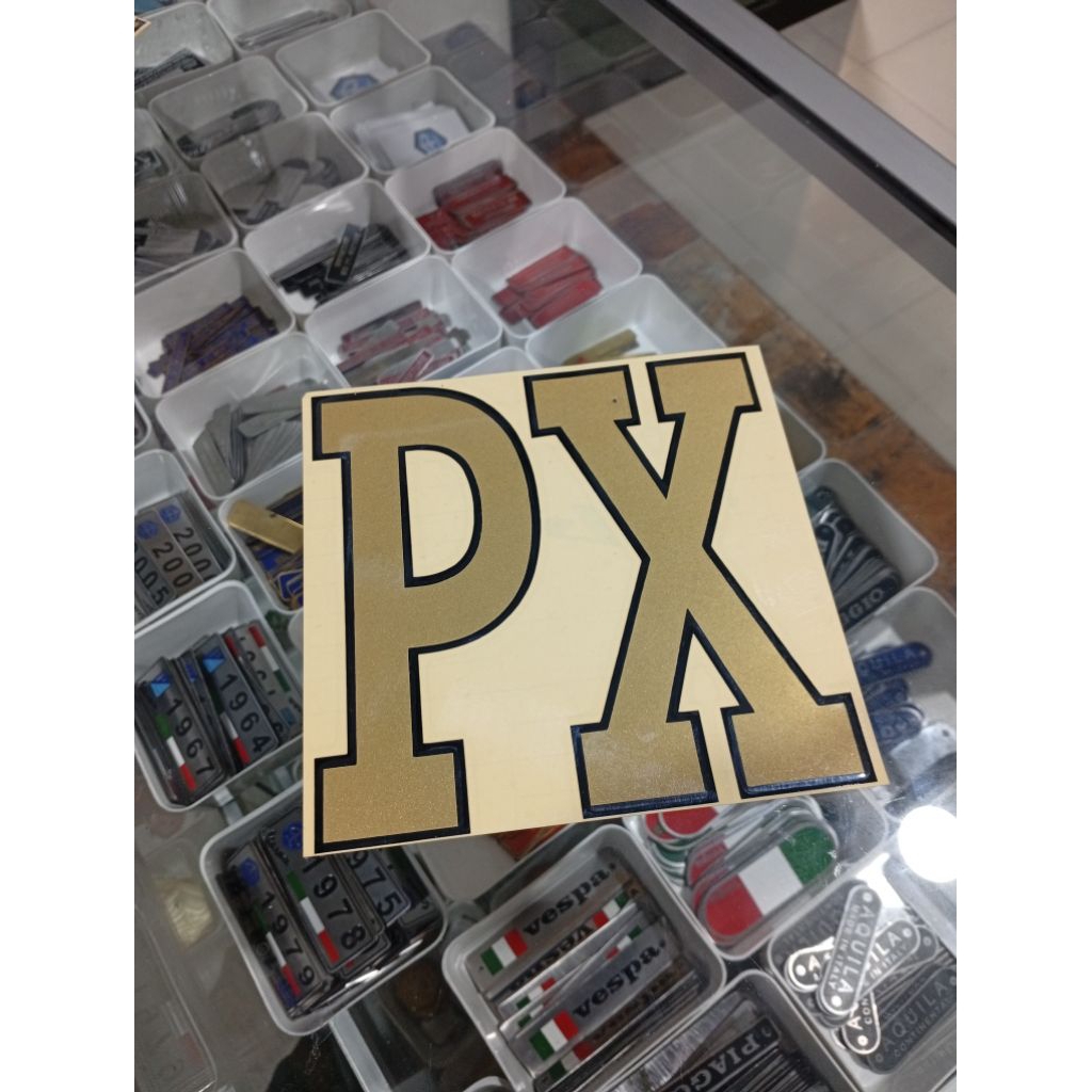 Jual Stiker Vespa Cutting PX Gold | Shopee Indonesia