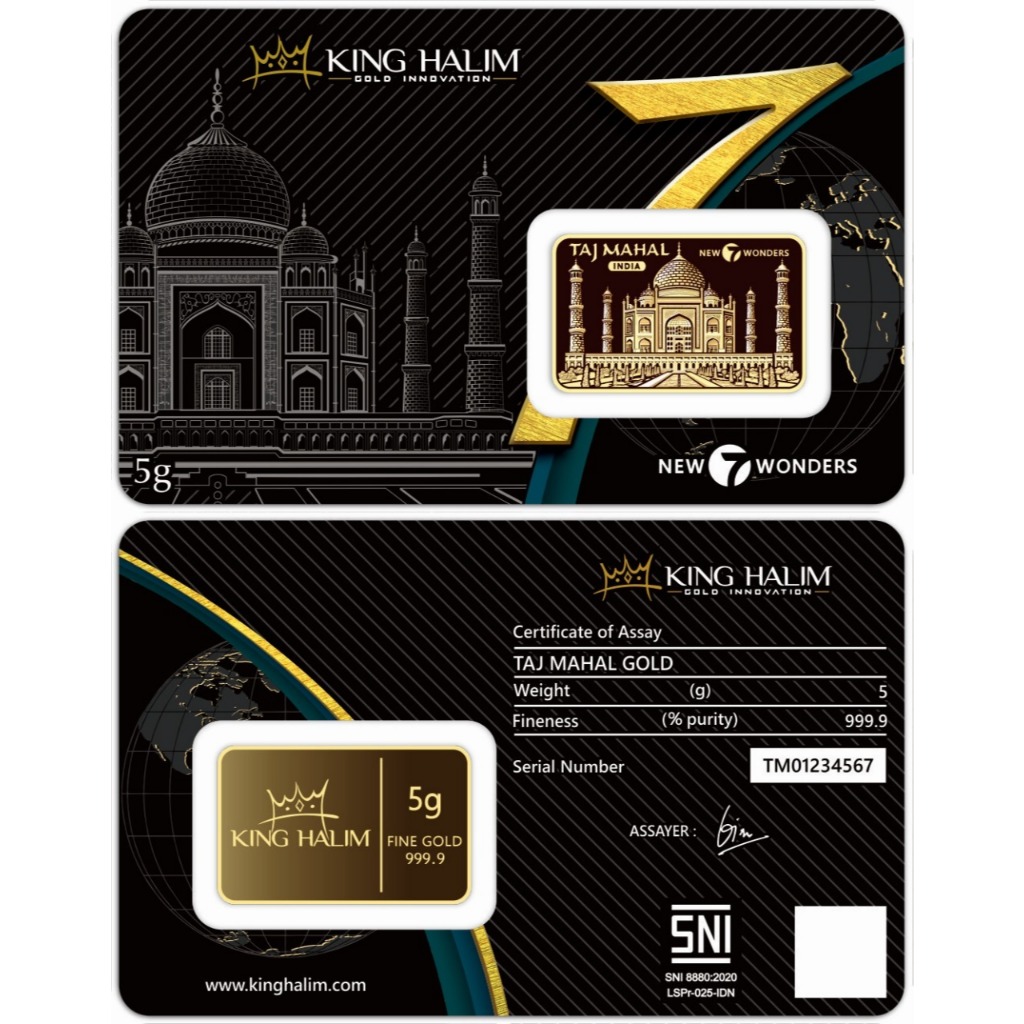 Jual LOGAM MULIA EMAS KING HALIM 1GR - TAJ MAHAL | Shopee Indonesia