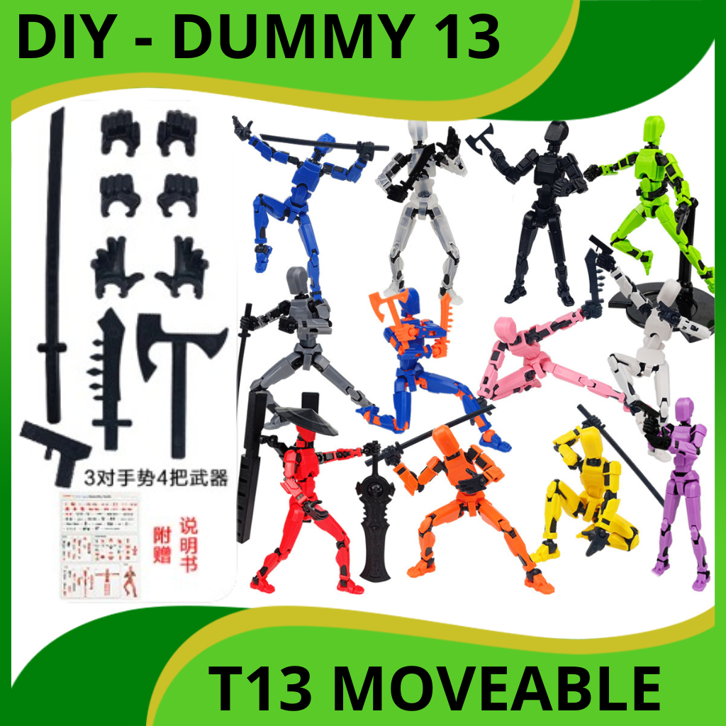 Jual Dummy 13 action figure robot T13 lucky 13 full artikulasi Berbagai ...