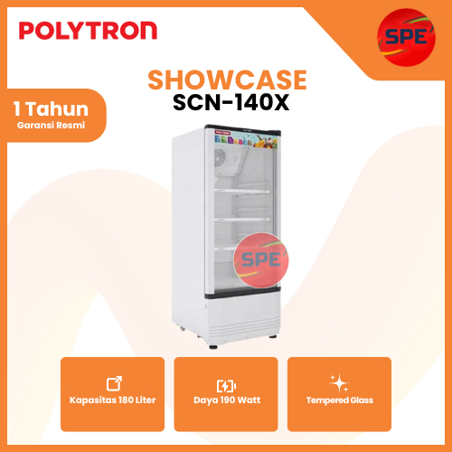 Jual SHOWCASE 1 PINTU POLYTRON KAPASITAS 180 LITER SCN 140X / SCN140X ...