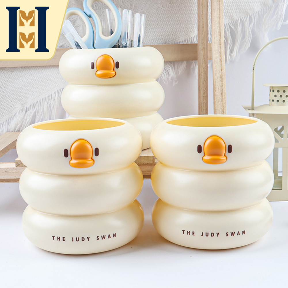 Jual Kotak Pensil Aesthetic Lucu Bentuk Bebek – Desk Organizer ...