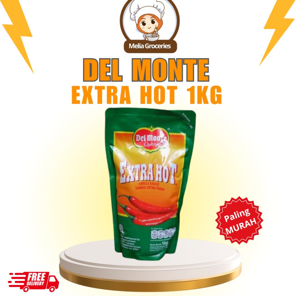 Jual Del Monte Saus Extra Hot CHILI pouch 1kg | Shopee Indonesia