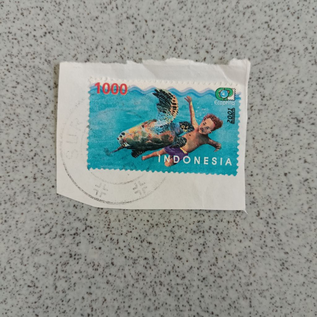 Jual 1 biji Perangko Indonesia used tahun 2001 echopila senilai 1000 ...