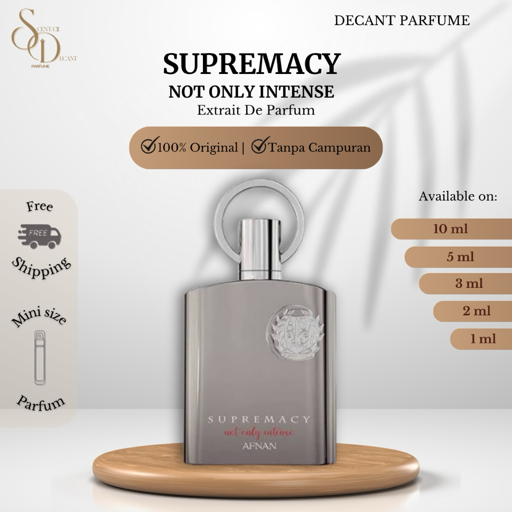 Jual Supremacy Not Only Intense SNOI Decant for Men | Shopee Indonesia