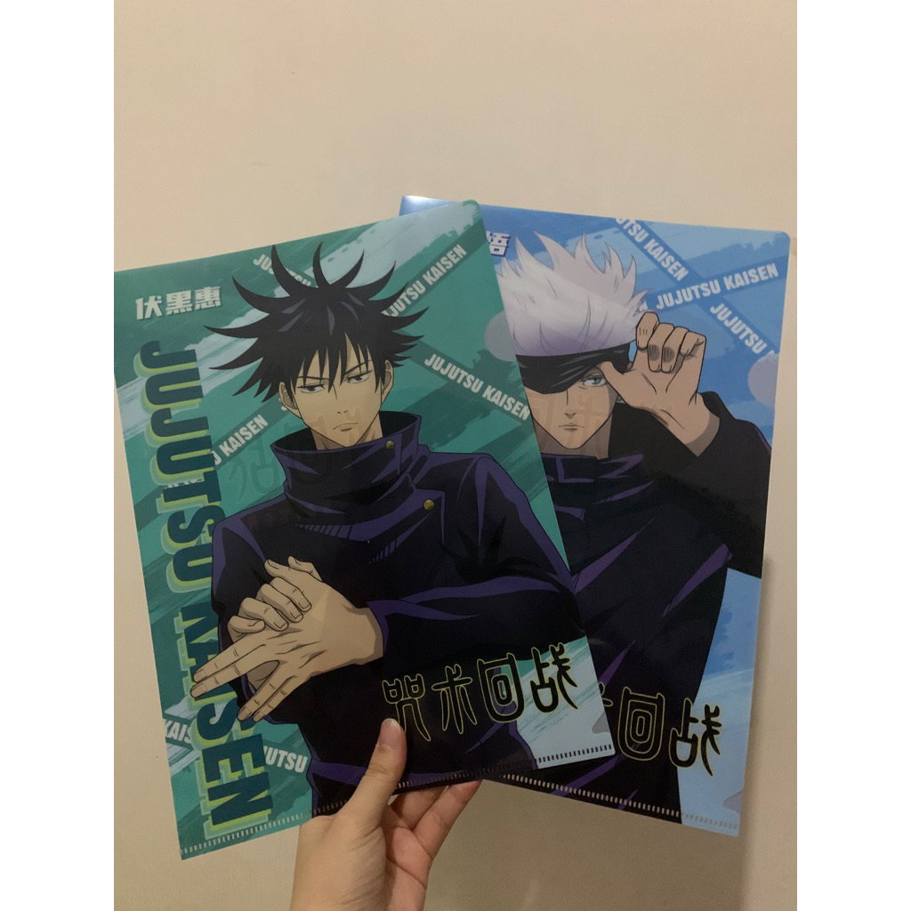 Jual Clear File Map Jujutsu Kaisen Gojo & Megumi Ukuran A4 AlphaTime ...