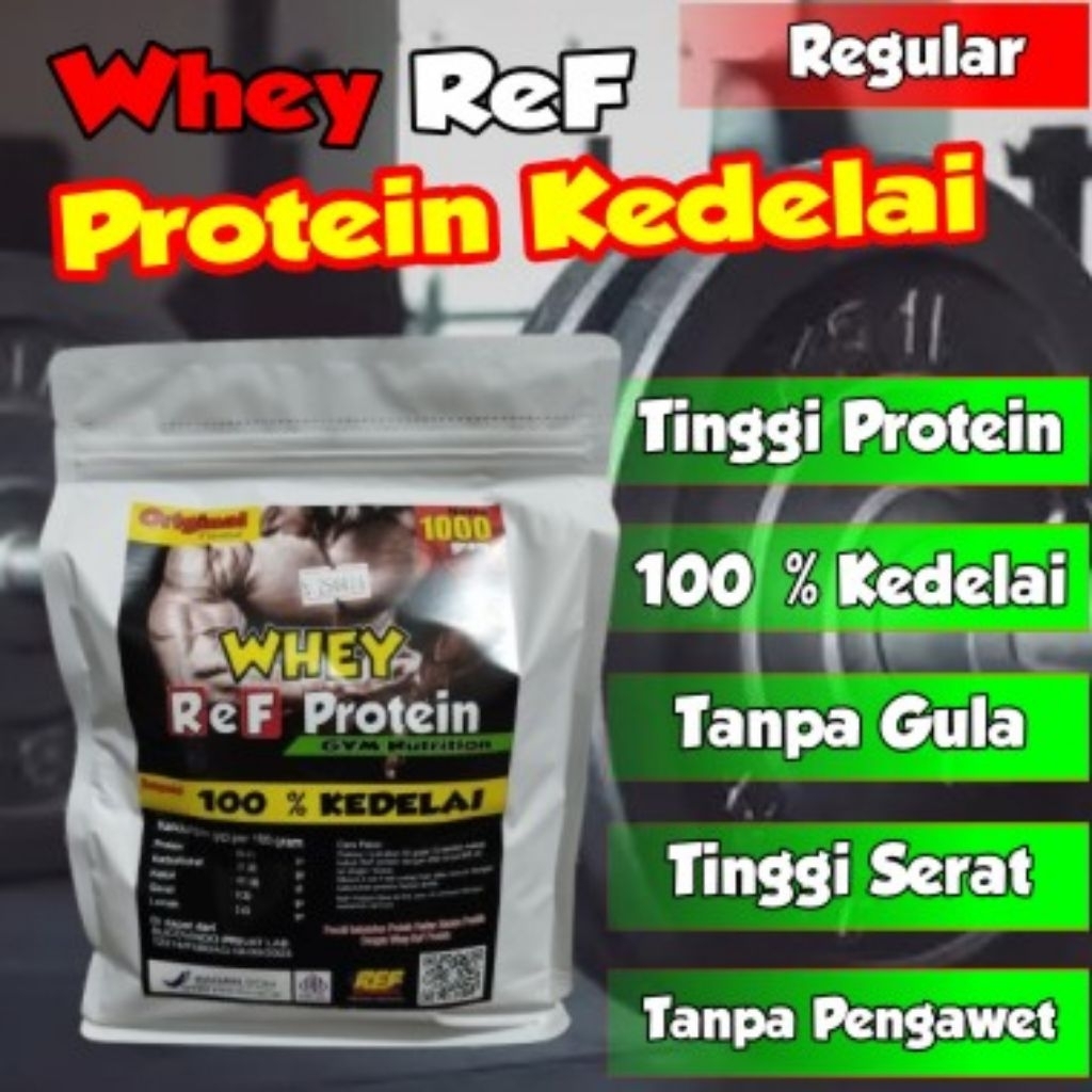Jual whey ReF bubuk kedelai varian Original 1 kg | Shopee Indonesia