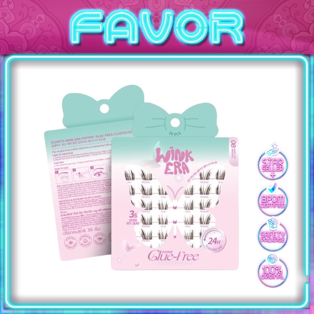 Jual GLAMFIX Wink Era Poppin Glue Free Cluster Eyelashes | Bulu Mata ...
