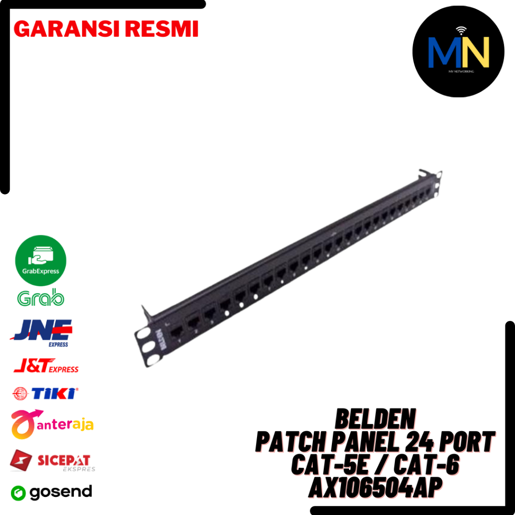 Jual Belden Patch Panel 24 port Cat-5e / Cat-6 AX106504AP patchpabel belden | Shopee Indonesia