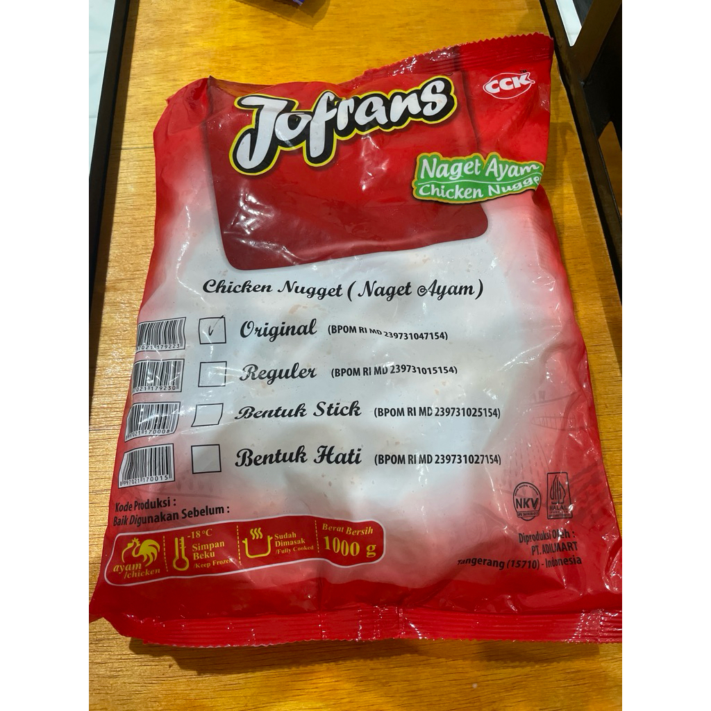 Jual Jofrans nugget crispy 1kg | Shopee Indonesia