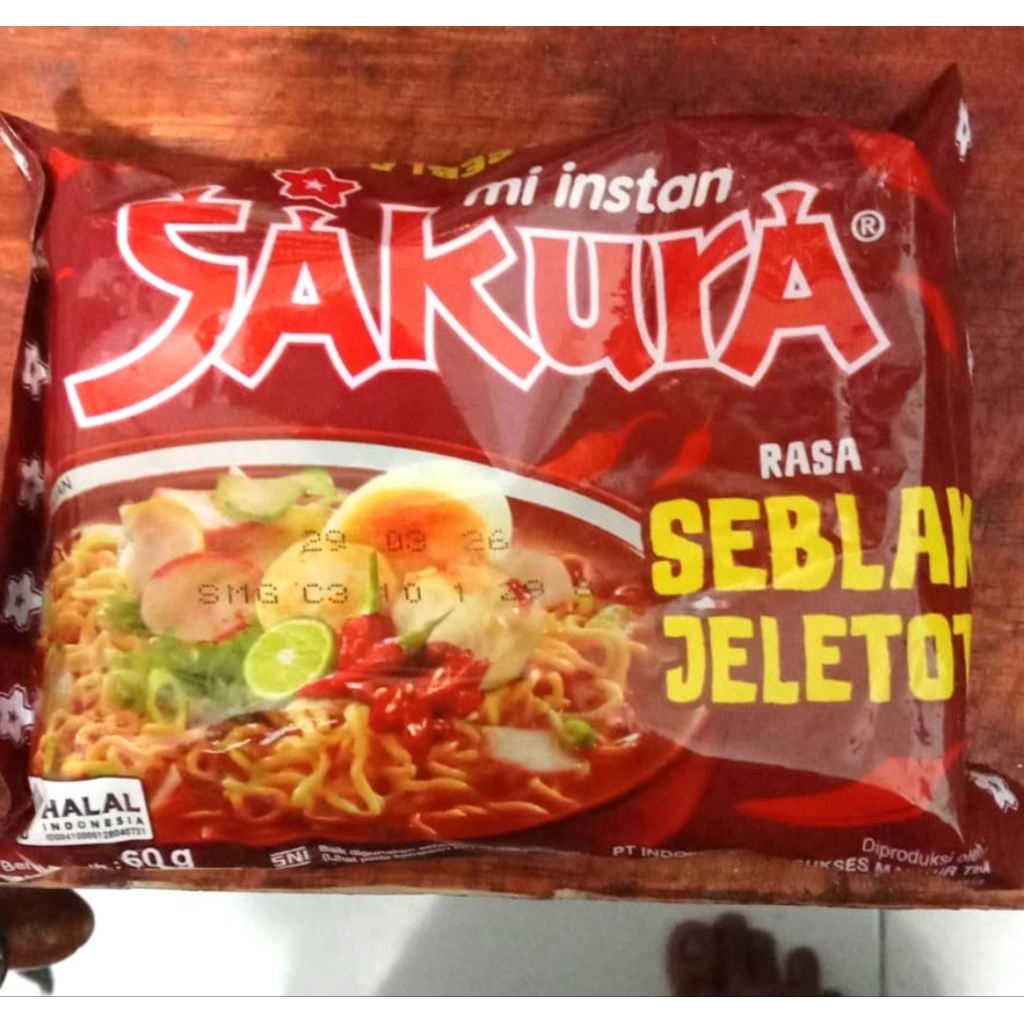 Jual mie sakura 60 gram rasa seblak jeletot dan original 60gram ...