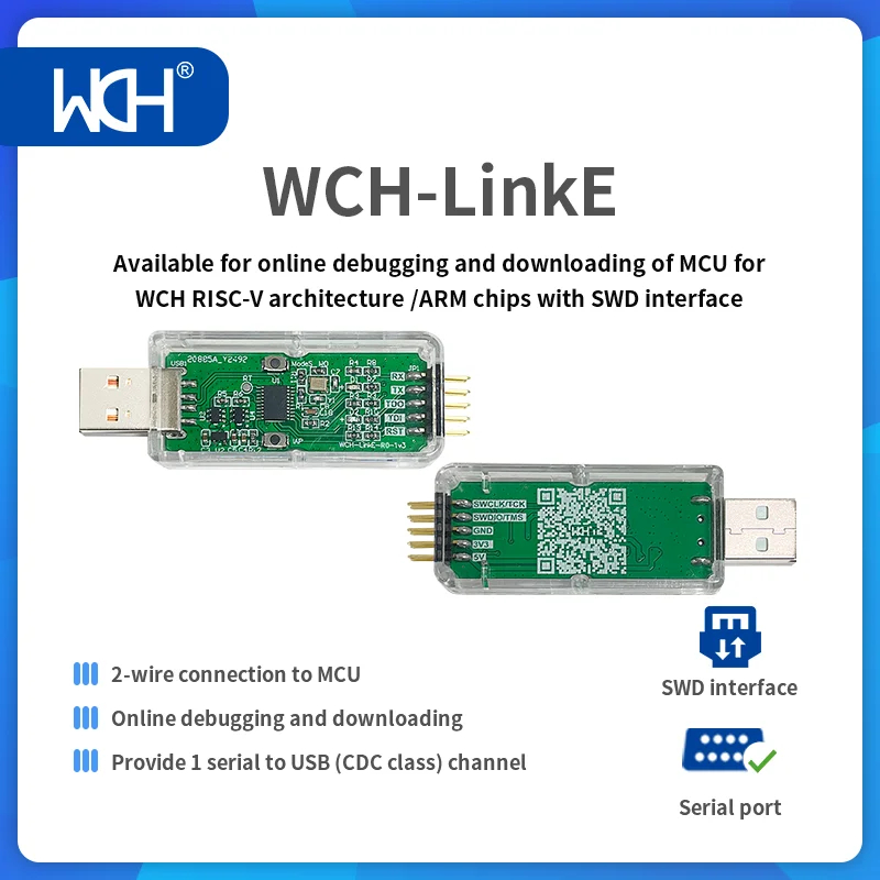Jual Original WCH-LinkE dongle Downloader Program ic Chip CH32V003 MCU ...
