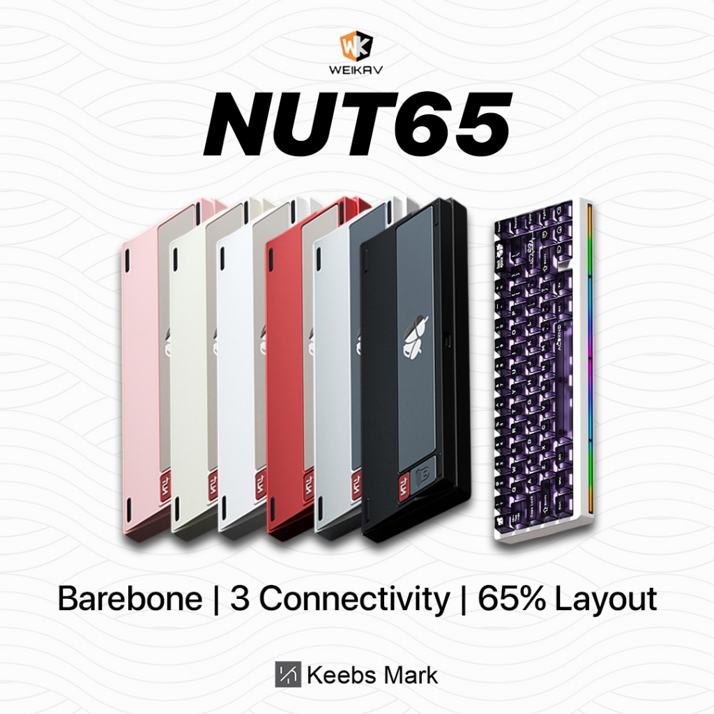 Jual Weikav Nut65 Barebone Tri Mode Connection Gasket Mount 65% Layout ...