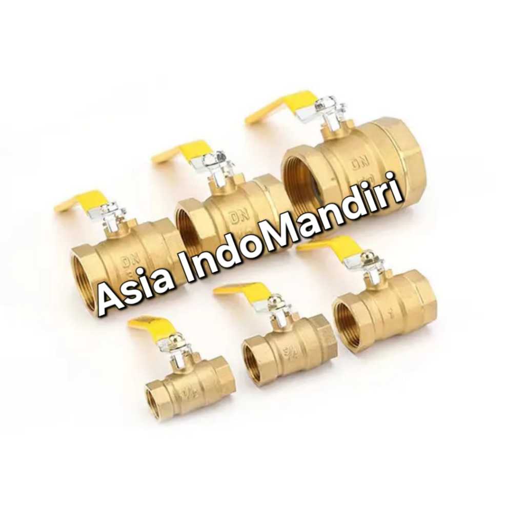 Jual Ball Valve Kuningan Brass Drat 1"Inch / Stop Kran Kuningan ...
