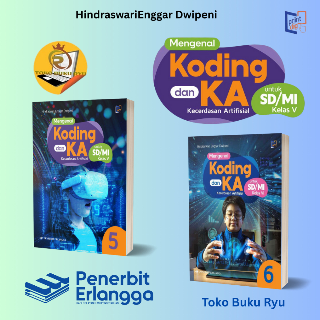 Jual Buku Mengenal Koding dan KA Kecerdasan Artifisial SD/Mi Kelas 5 6 ...