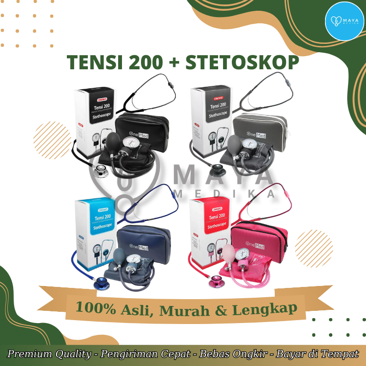 Jual Tensi 200 + Stetoskop OneMed | Shopee Indonesia