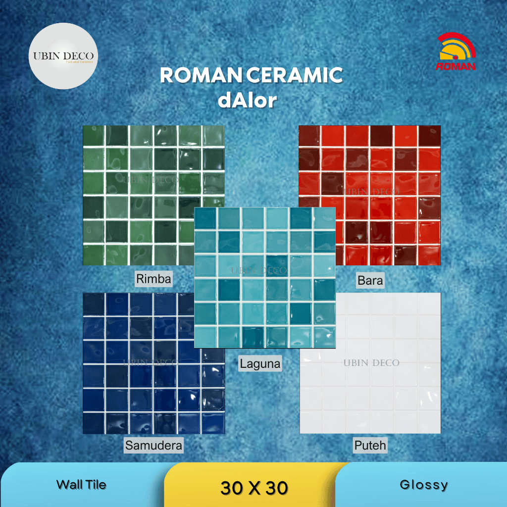 Jual ROMAN KERAMIK dALOR 30 X 30 cm (PER Dus/Box) | Shopee Indonesia
