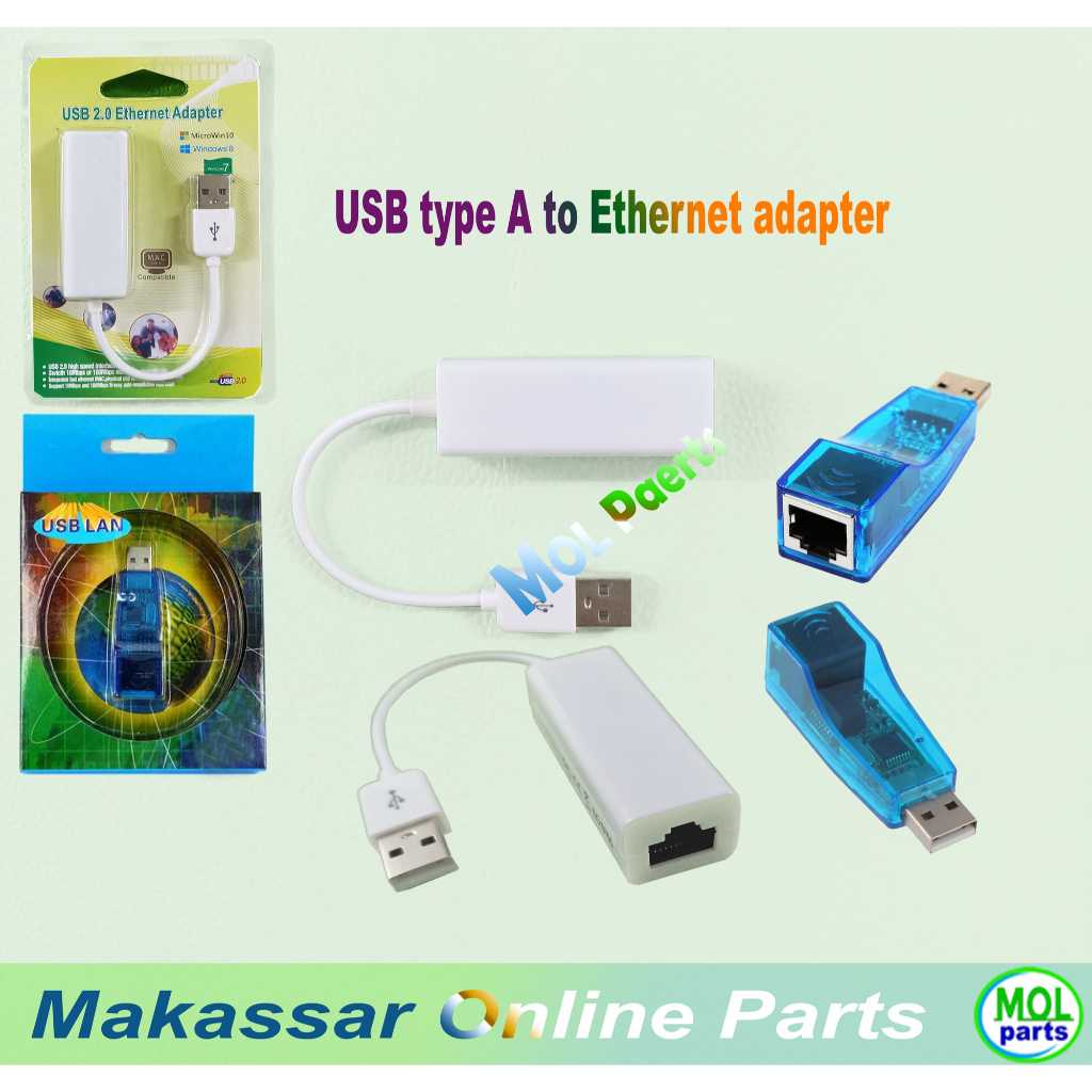 Jual USB to LAN ethernet RJ45 kabel USB LAN adapter converter USB To ...