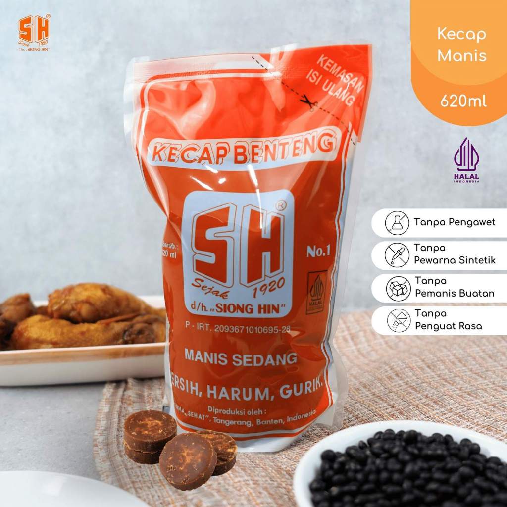 Jual Kecap Manis Benteng SH Refill 620ml | Shopee Indonesia