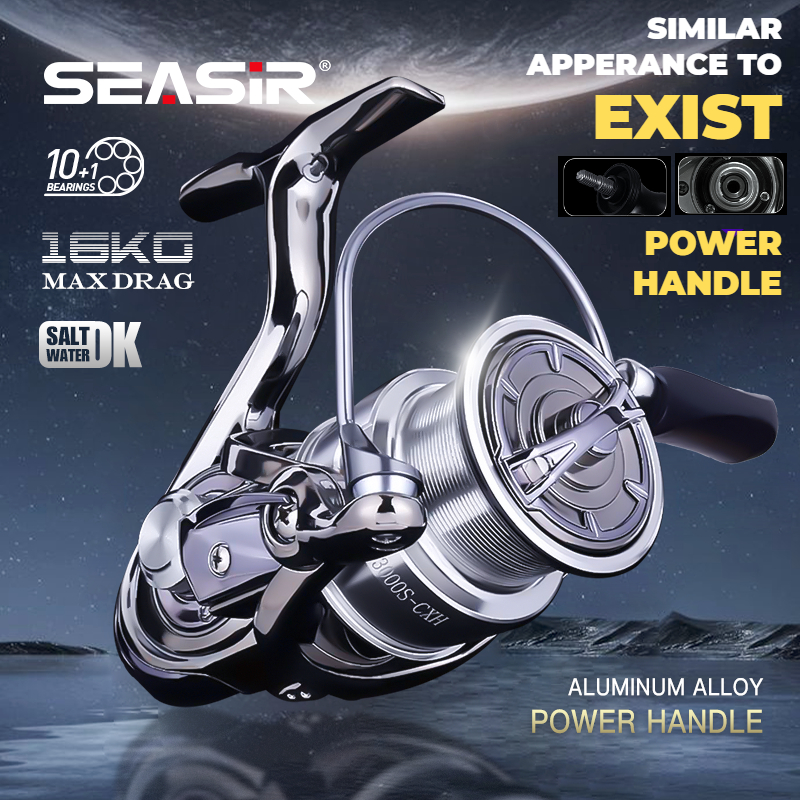 Jual [OFFICIAL] SEASIR DW EXIST Reel Spinning Power Handle Reel Pancing ...