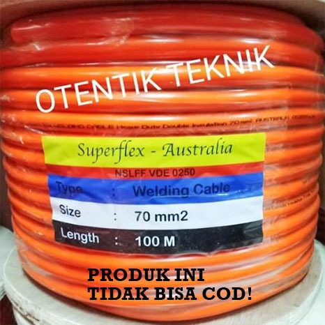 Jual [1 ROLL] KABEL LAS SUPERFLEX 70 MM - 1 ROL WELDING CABLE 70MM ...