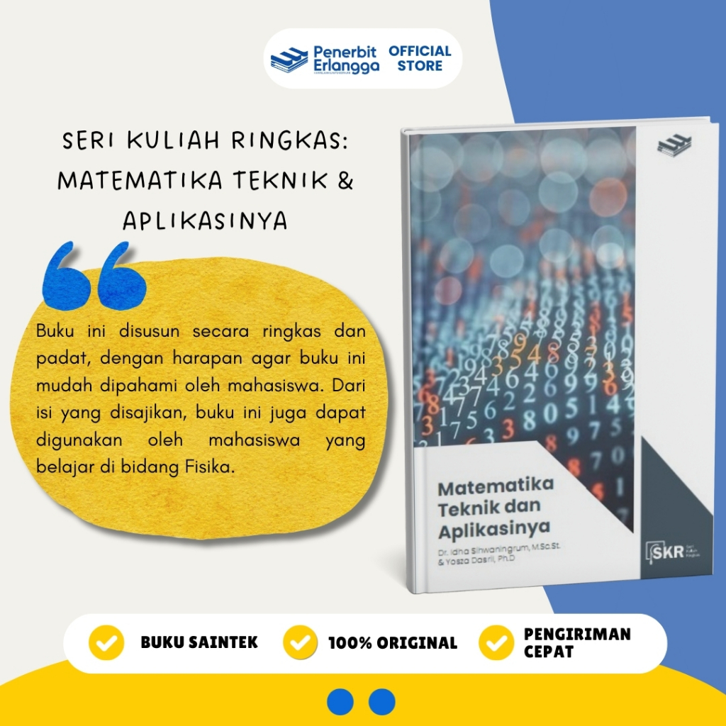 Jual [Erlangga Official] Seri Kuliah Ringkas Matematika Teknik Dan Aplikasinya - Dr. Idha ...