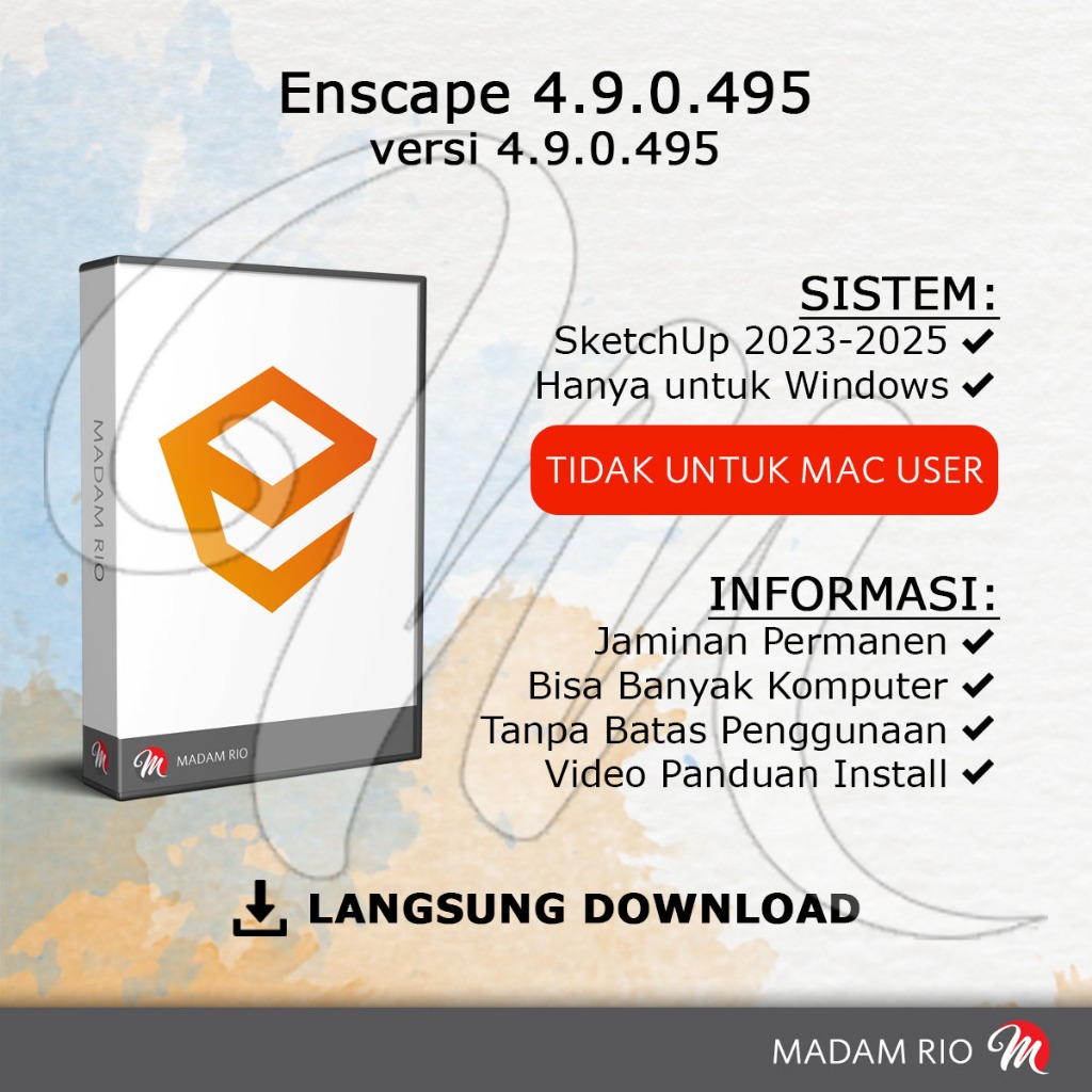 Jual Enscape atau Enscape 3D SketchUp untuk OS WIN Termasuk Asset ...