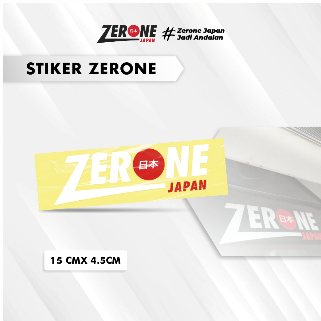 Jual Stiker Sticker Kaca Depan Belakang Mobil Keren Zerone Japan ...