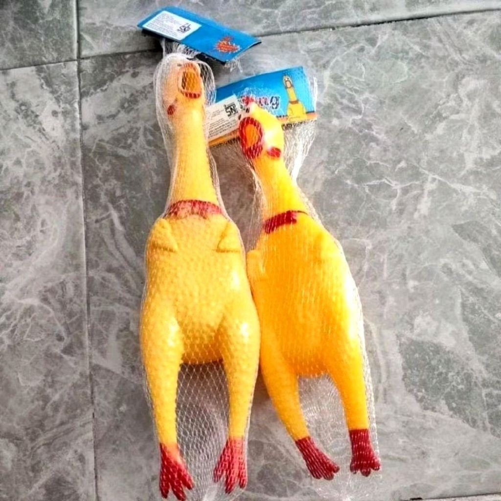 Jual Mainan Ayam Teriak Screaming Chicken Lucu Tekan & Bunyi untuk ...
