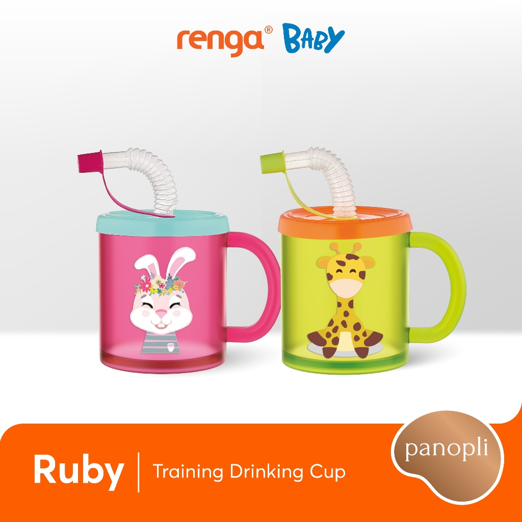 Jual Renga Ruby Training Drinking Cup with Straw - Gelas Minum Anak ...
