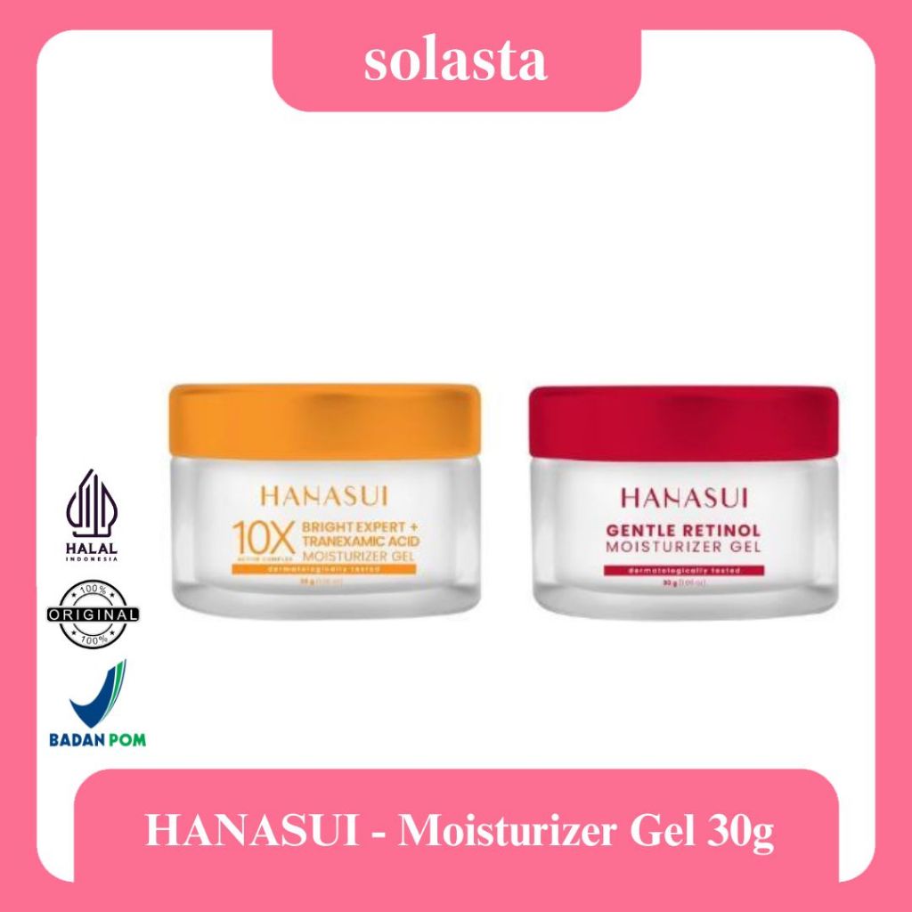 Jual Solasta - HANASUI MOISTURIZER GEL BRIGHT EXPERT / RETINOL 30GR ...