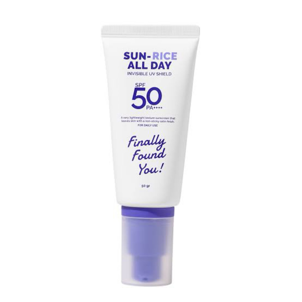 Jual Finally Found You! SUN-RICE ALL DAY Invisible UV Shield SPF 50 PA ...