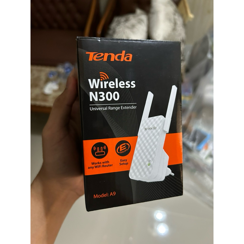 Jual Tenda A9 N300 Universal Repeater WiFi Range Adapter Wireless ...