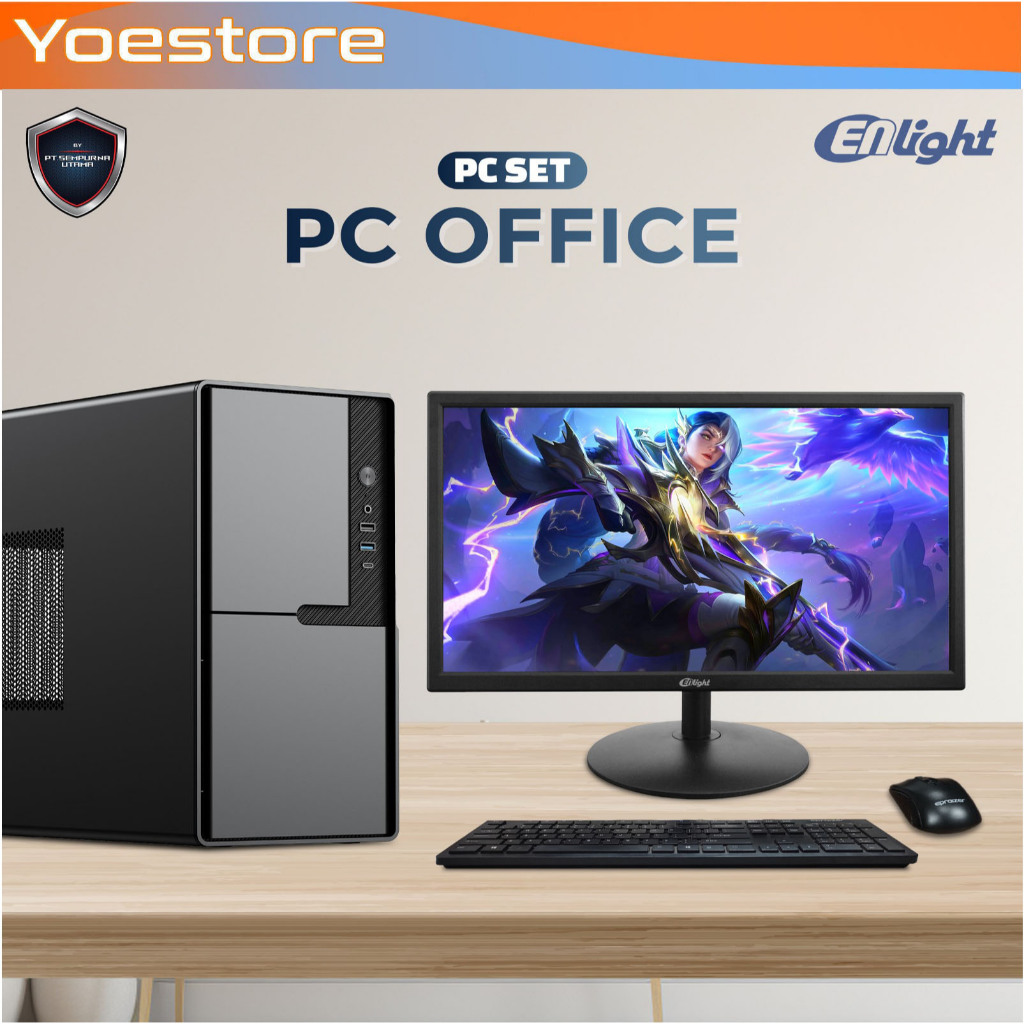 Jual ENLIGHT PC OFFICE INTEL CORE I3 6100 DAN I5 6500 8GB 128GB 20 ...