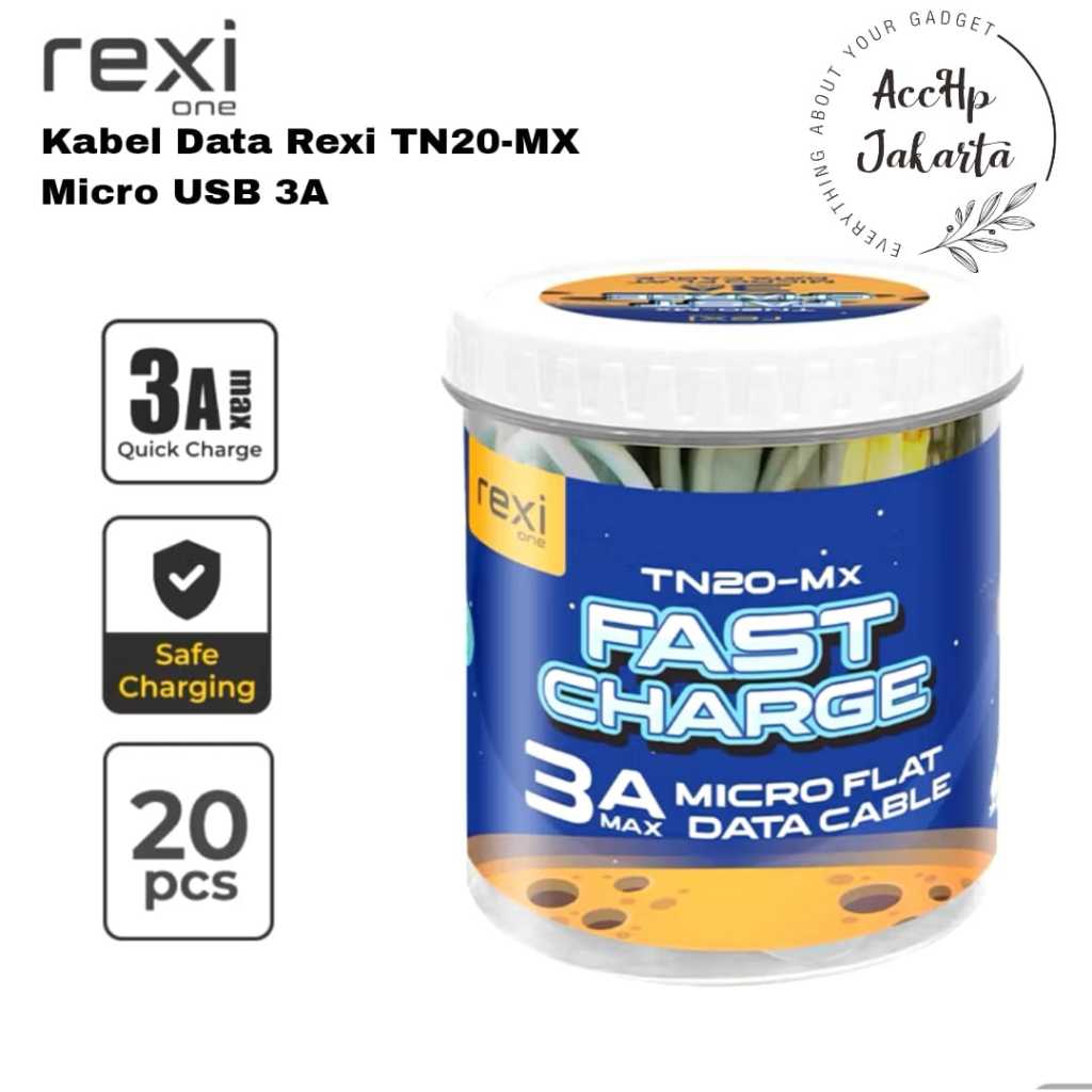 Jual Kabel Data Rexi TN20-MX Usb Micro Fast Charging 2.4A Cable Data ...
