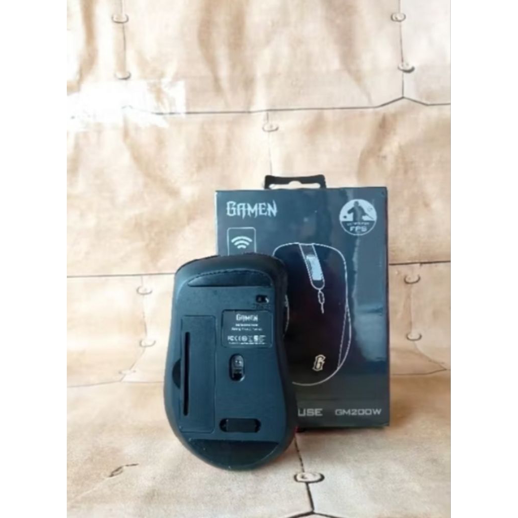 Jual GAMEN GM200W Wireless Gaming Mouse 5 Milion Silence Buton | Shopee ...