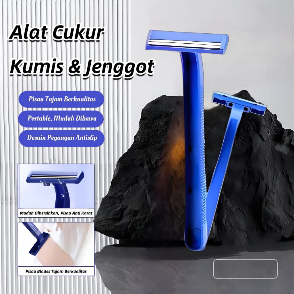 Jual Alat Cukur/Cukuran Jenggot/Cukuran Kumis/Gilimany 2 Mata Pisau⭐Byd ...