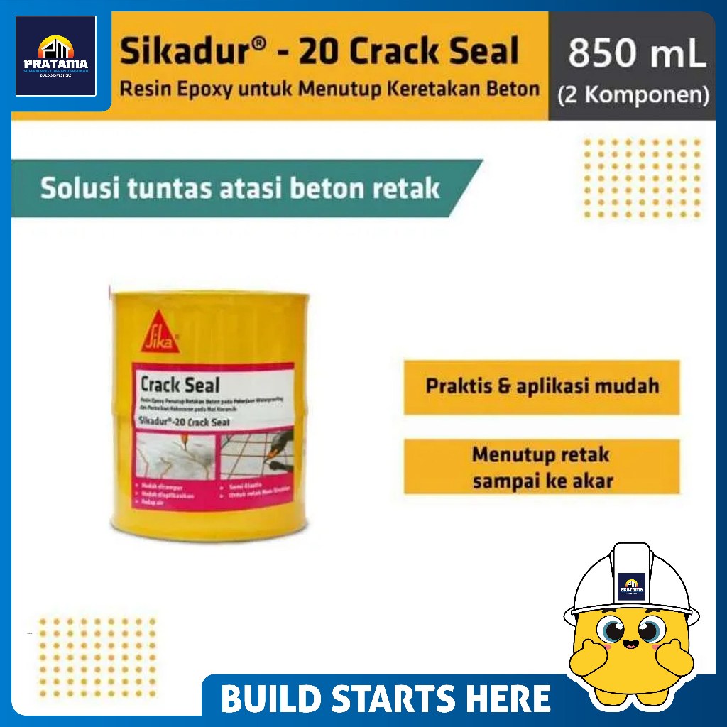 Jual SIKA - RESIN EPOXY SIKADUR 20 CRACK SEAL 850ML | Shopee Indonesia