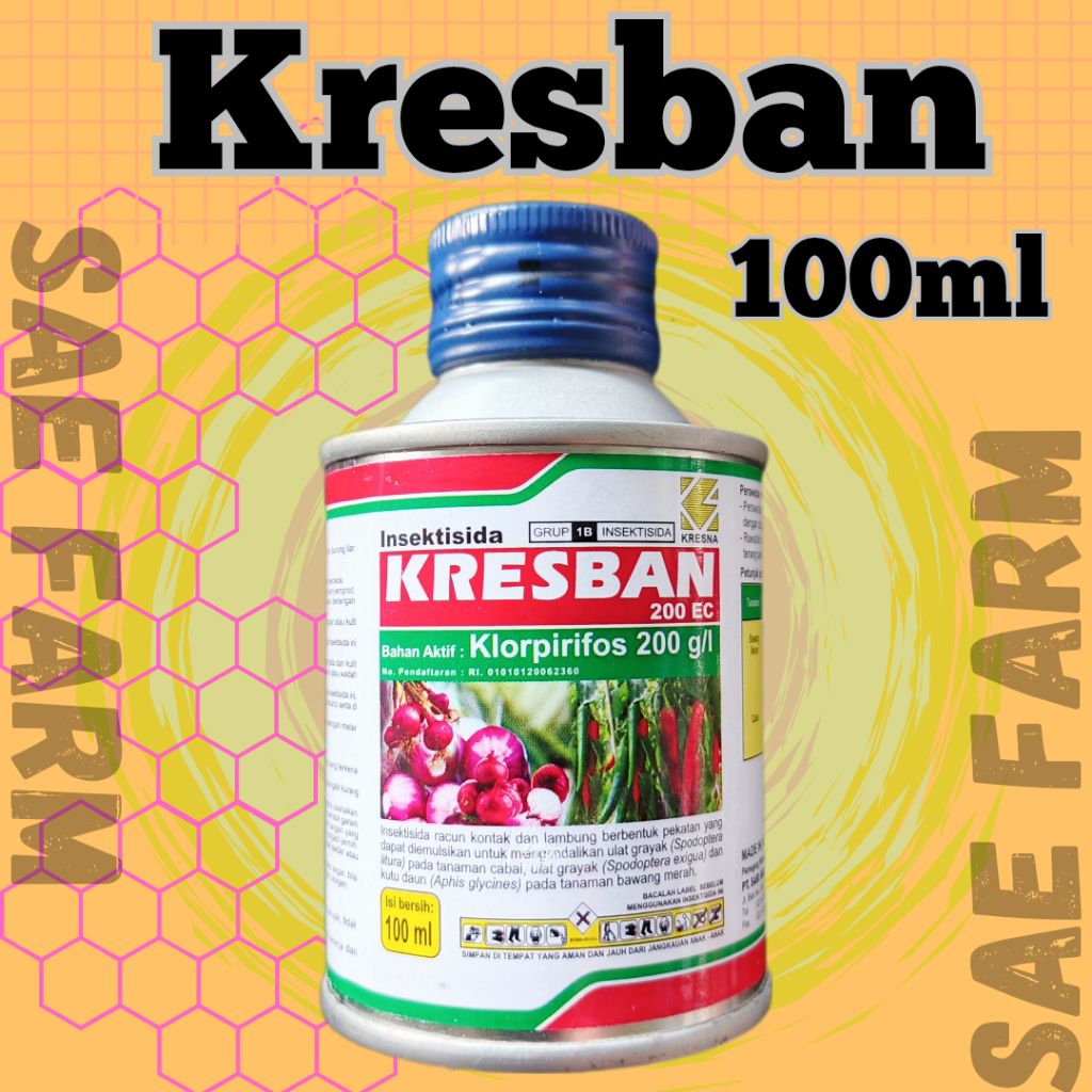 Jual kresban 100 ml insektisida bahan aktif klorpiripos 200EC | Shopee ...