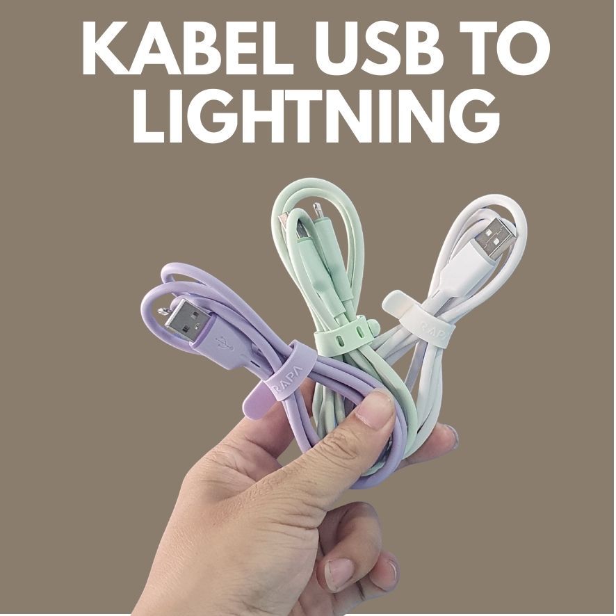 Jual CABLE/KABEL RAPA LINE SPACE USB TO LIGHTNING | Shopee Indonesia