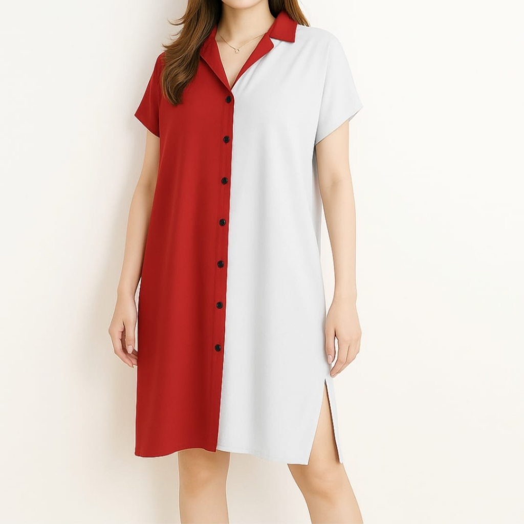 Jual Home Dress Daster Remaja Jumbo Polos Viral Kekinian LD 130 Bahan ...