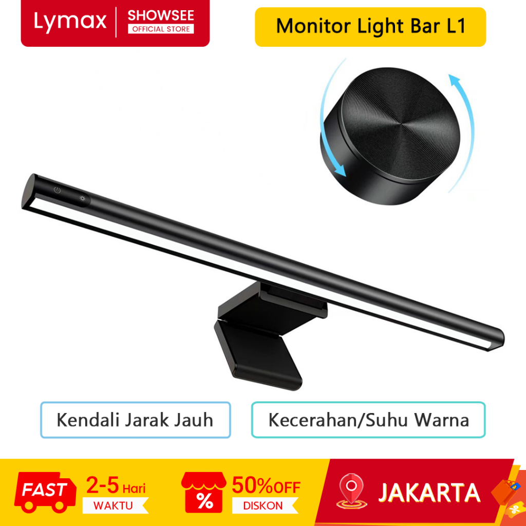 Jual Lymax Lampu Monitor L1/L1 Plus Monitor Light Bar Reading Light ...