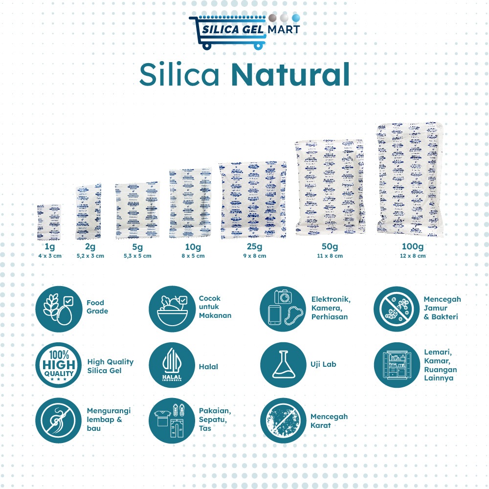 Jual Silica Natural 1 Total 1KG/pack | Shopee Indonesia