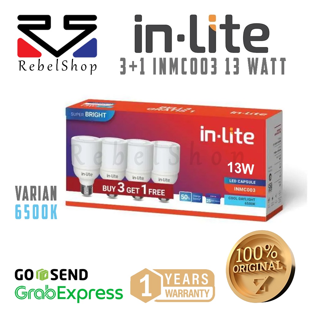 Jual Inlite INMC003 LED Bulb Lampu Bohlam Mini Capsule 3 Free 1 Paket ...