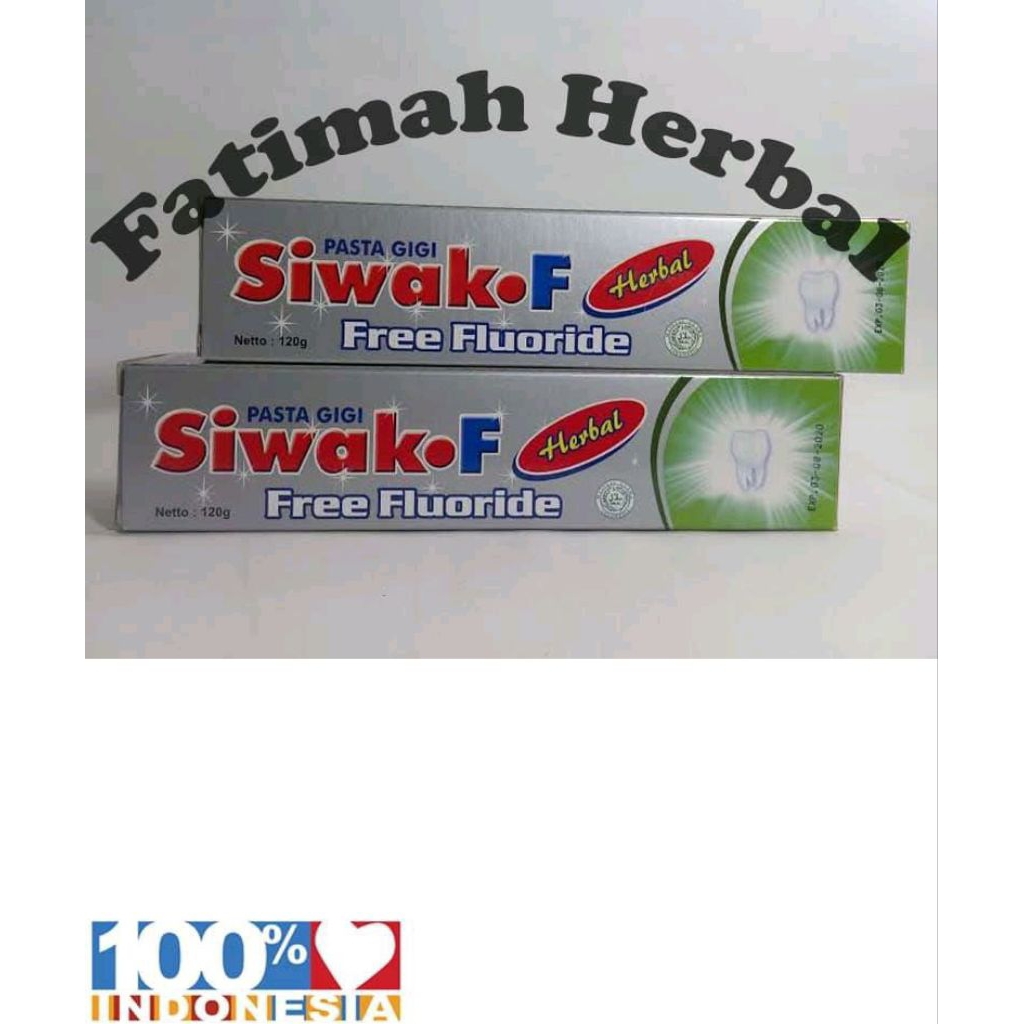Jual Pasta Gigi Free Fluoride Siwak F 120 gr | Shopee Indonesia