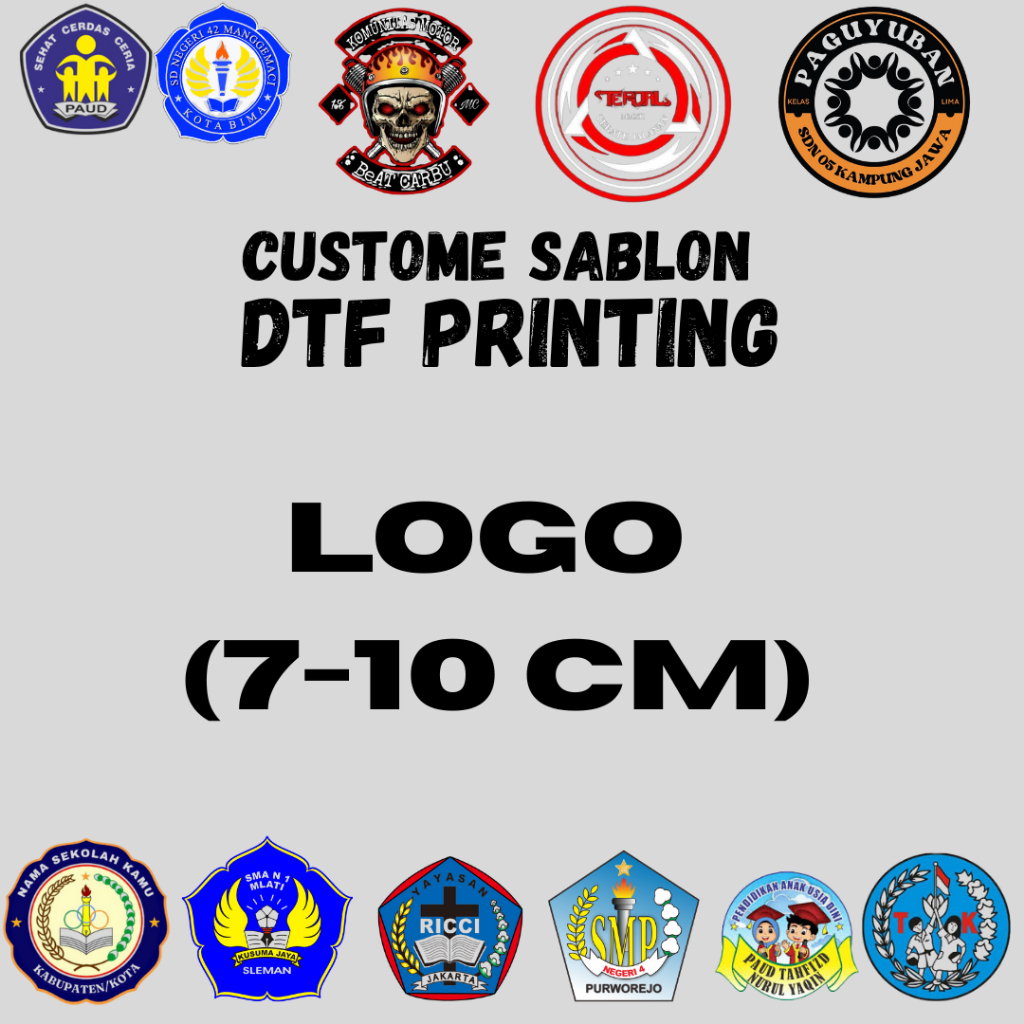 Jual Logo Custom Sablon Setrika Custom Logo Organisasi, Logo Lembaga ...